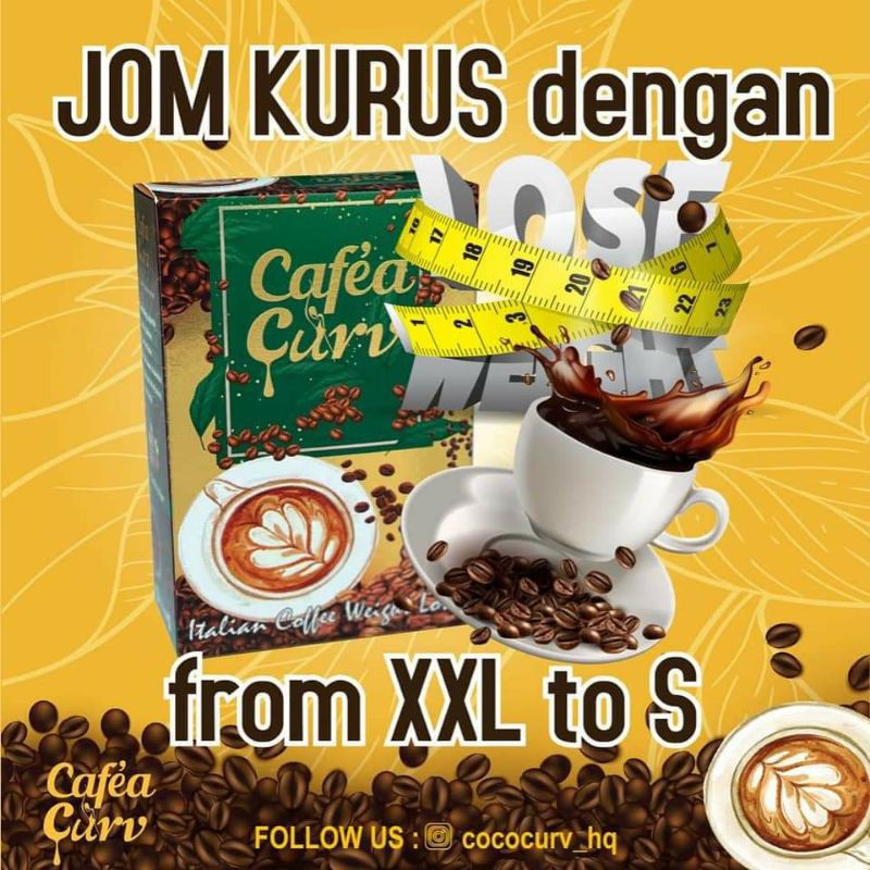 Coco + Cafea Curve minuman kurus 100% Original Hq | Shopee Malaysia