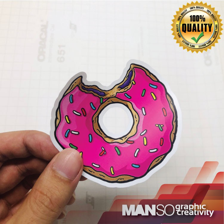 Simpson Sticker Donut G105 Cartoon decal sticker | Shopee Malaysia