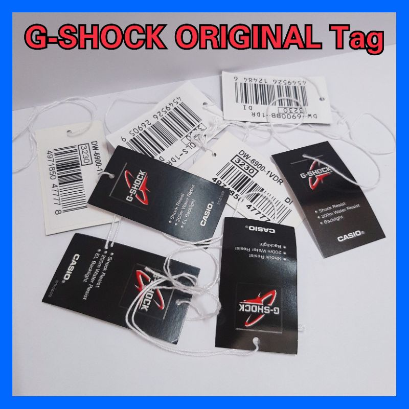 💥 💯 Original G-SHOCK Tag DW-6900 / DW-5600 | Shopee Malaysia