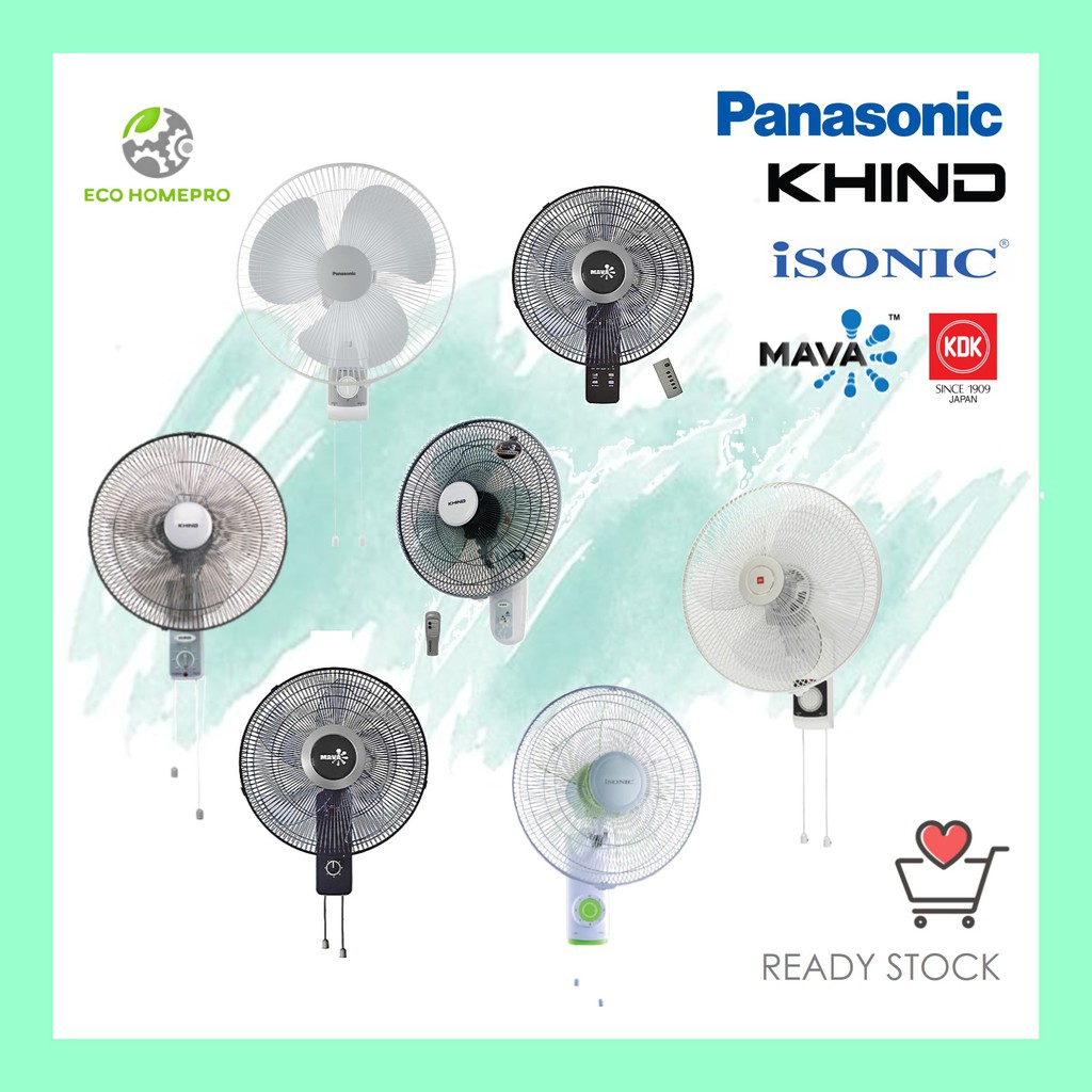 Panasonic/KDK/Khind/Mava/Isonic/Maxvi/Mistral 16" Wall Fan FMU408/KU408 ...