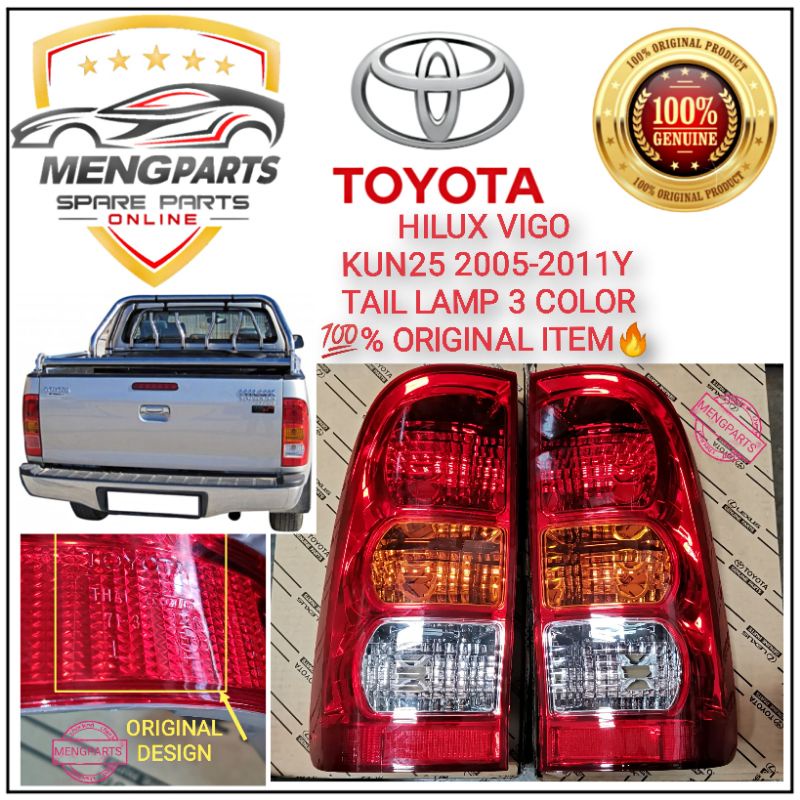 ORIGINAL TOYOTA HILUX VIGO KUN25 2005-2011Y TAIL LAMP BELAKANG LAMPU ...