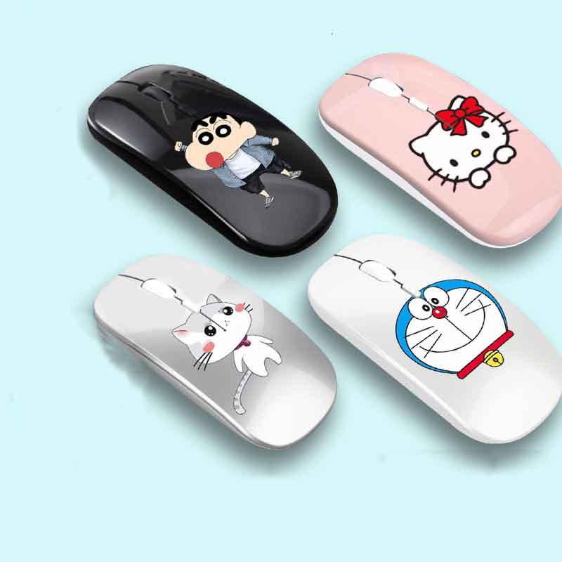 2.4G Wireless Mouse Charging version Cute Cartoon Chargable Sleep mode ...