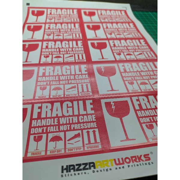 Sticker Fragile Minimum Order 10pcs | Shopee Malaysia