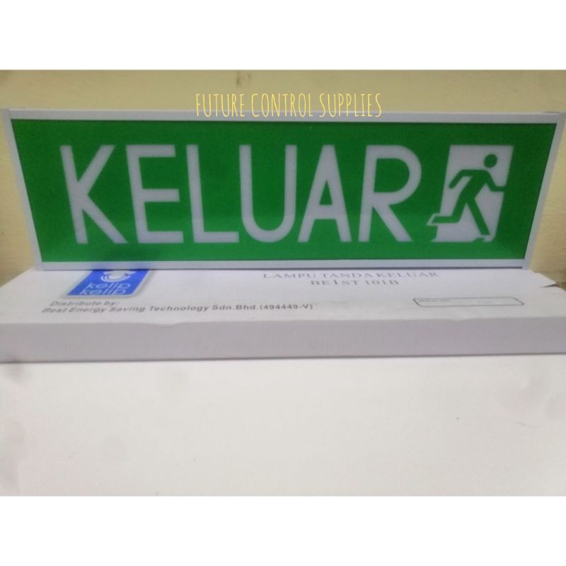 KELIP-KELIP LED KELUAR SIGN / EXIT SIGN BE1ST 101B (LAMPU TANDA KELUAR ...
