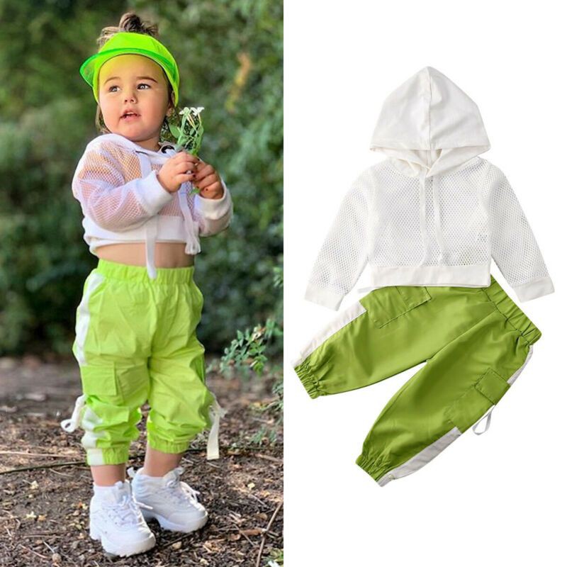 Baby Girl Toddler OOTD Cute Crop Top Jacket and Pants (1-4 Years ...