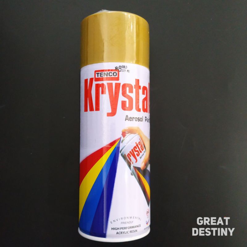 Krystal Aerosol Spray Paint #8 Gold 400ml | Shopee Malaysia