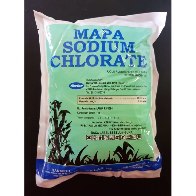 Mapa Sodium Chlorate 1 kg / Racun Buluh | Shopee Malaysia