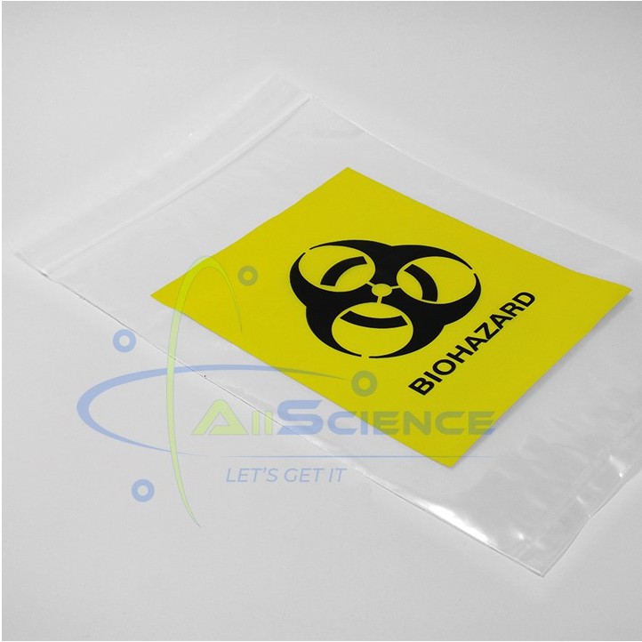 Biohazard Ziplock Bag LDPE 150 x 200mm (10 PCS ) | Shopee Malaysia