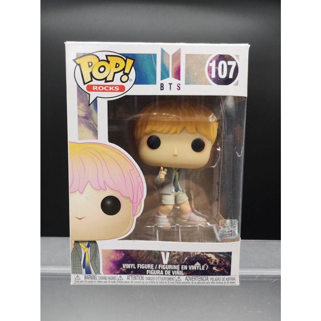 AUTHENTIC Funko Pop Rocks BTS V 107 Vinyl Figure | Shopee Malaysia