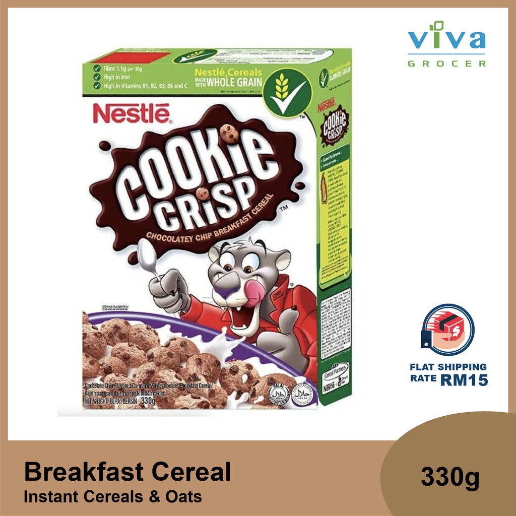 Nestle Breakfast Cereal Cookie Crisp Chocolatey Chip 330g | Shopee Malaysia