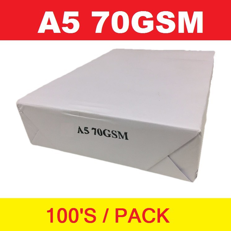 A5 PAPER 70GSM 100 SHEETS 1 Pack (100 sheets) | Shopee Malaysia