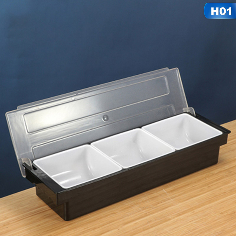 3-4-5-6 Food Compartment Condiment Dispenser Seasoning Salt Pepper ...