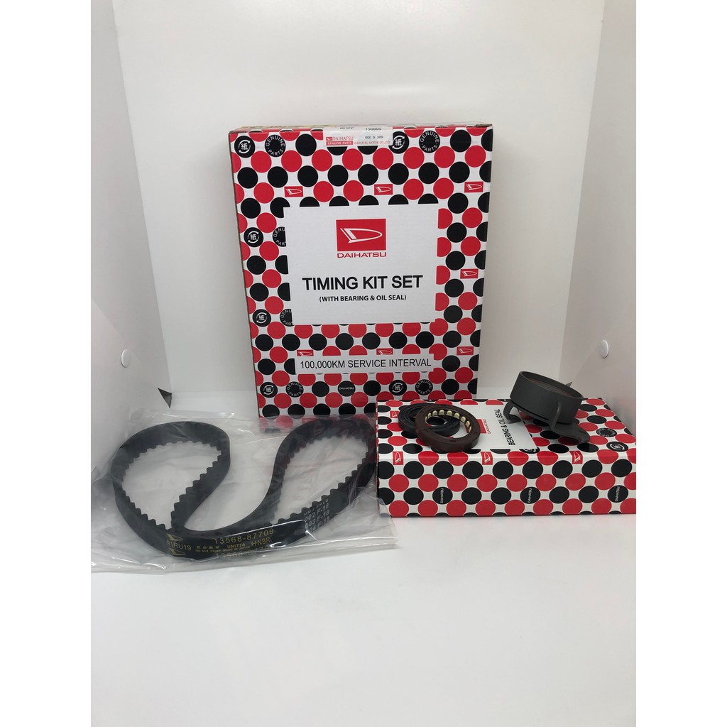 DAIHATSU AURA G100 G200 G202 TIMING BELT KIT SET (100k) VITON SEAL ...