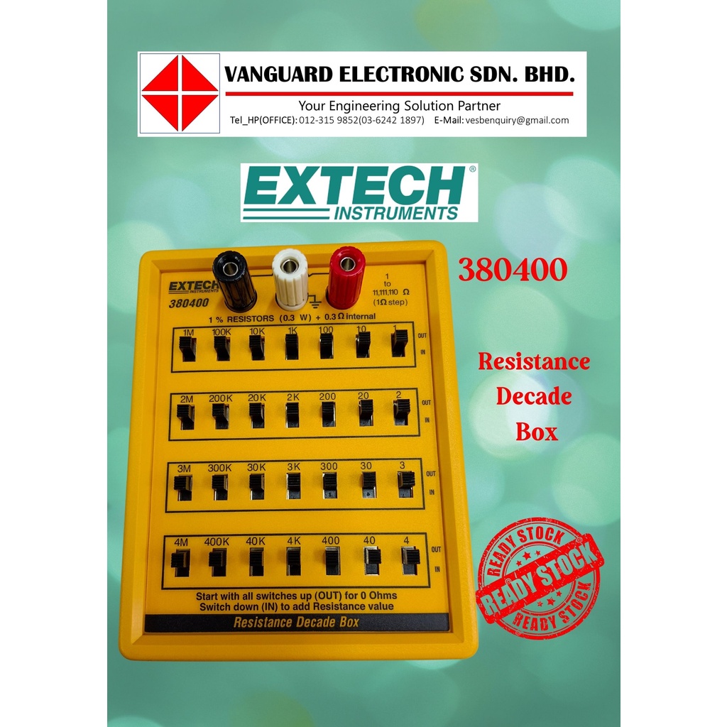 Extech Resistance Decade Box 380400 | Shopee Malaysia