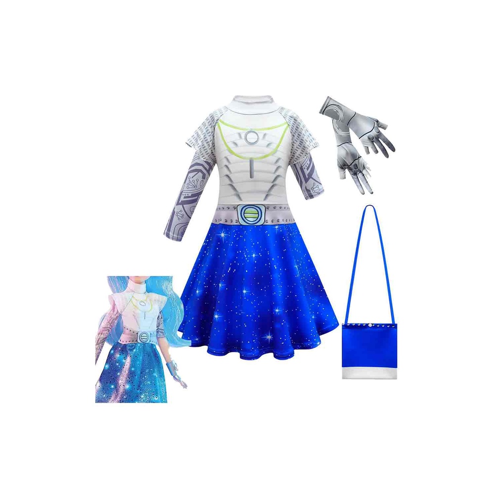 Addison Cosplay Movie Costume Jumpsuit with Bag Gloves, Kids Girls ...