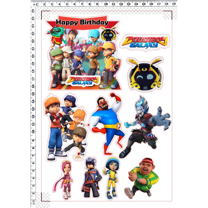 Boboiboy Birthday Cake Topper 013 | Shopee Malaysia