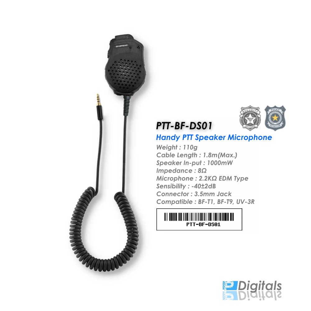 BAOFENG DS01 Handy PTT Speaker Microphone | Shopee Malaysia