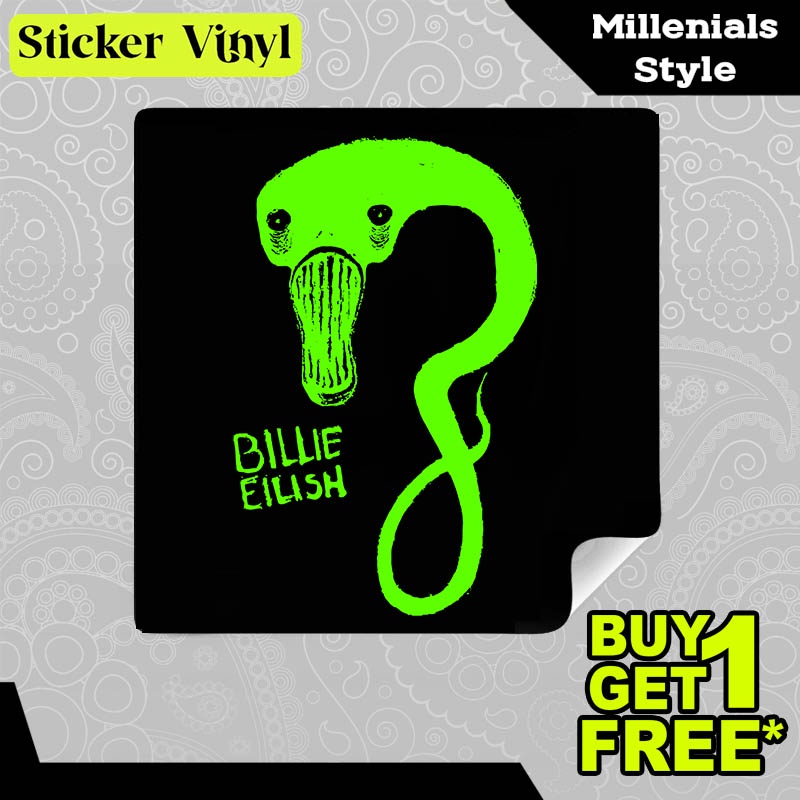 Billie Eilish Ghost Sticker, Unique Image, Cool and Contemporary Design ...