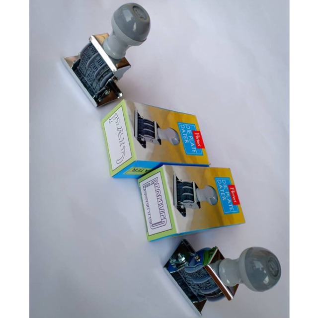 Stok Sedia Cop Tarikh PAID/RECEIVE /Paid & Receive Chop Date Stamp ...