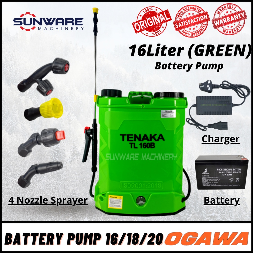 OGAWA BATTERY PUMP 16L/18L/20L Knapsack Battery Sprayer Pump / Pam ...