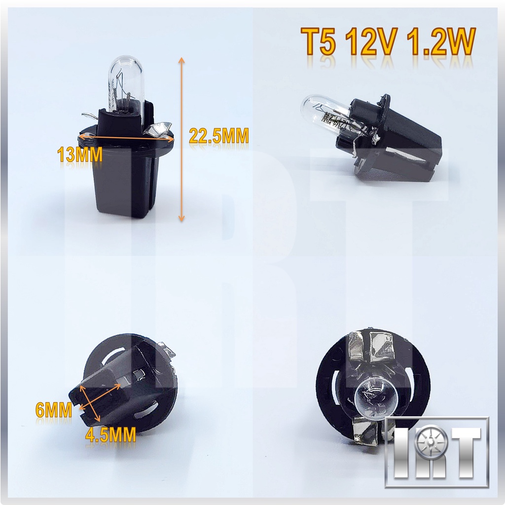 T5 T3 T4 T6 T10 12V 24V Socket Meter Bulb Dashboard Aircon Panel Kereta ...