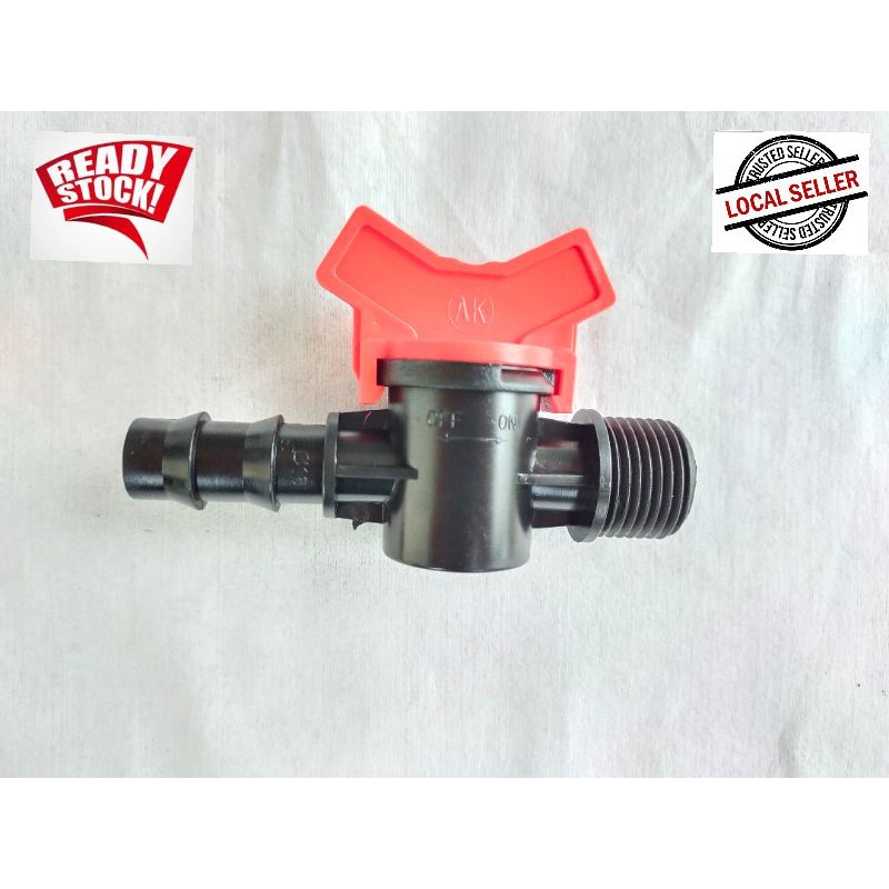 Stopcock Quick Action Valve 16mm X 1/2" Irrigation Watering System ...