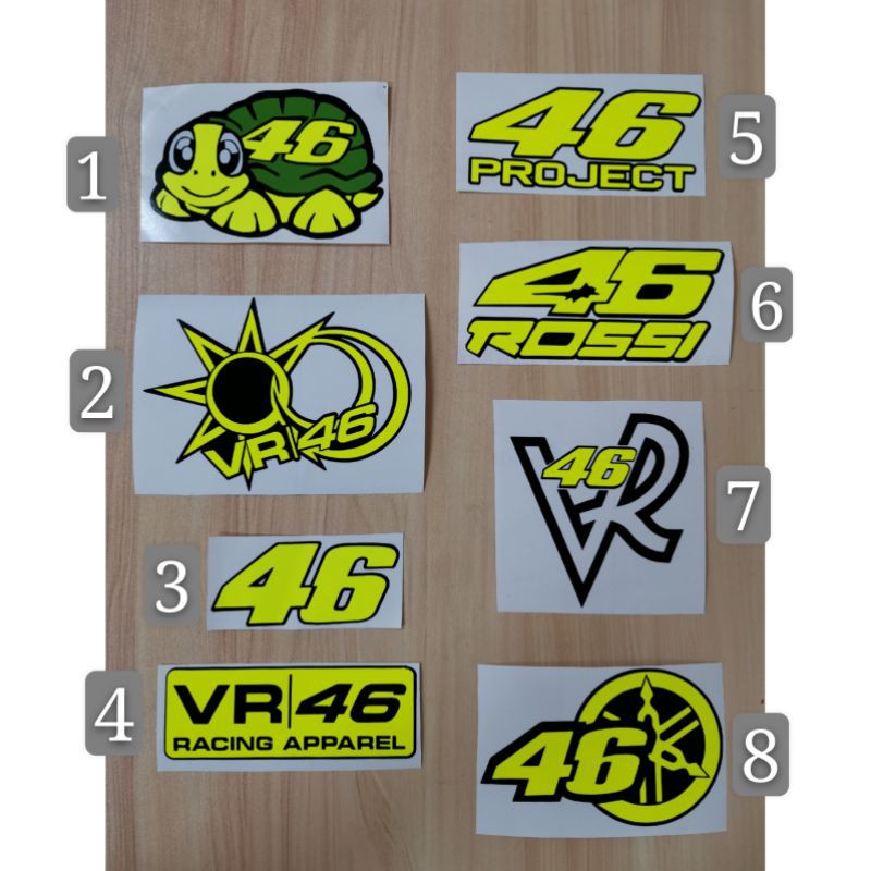 Sticker cutting 46 Rossi(different variations) | Shopee Malaysia