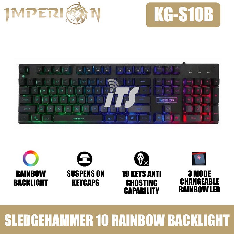 Imperion SLEDGEHAMMER 10 104 Keys Backlight Gaming Keyboard (KG-S10B ...