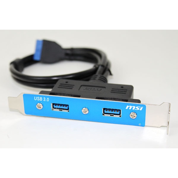 MSI Dual USB 3.0 Port 20pin 19pin Header Connector Cable Motherboard ...