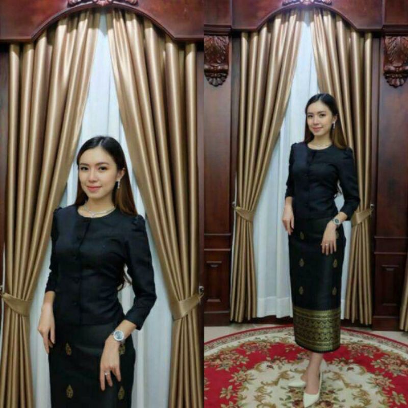 Thai Ruen Tharn Code 34-48 Inches Mulberry Silk Shirt Adhesive At ...