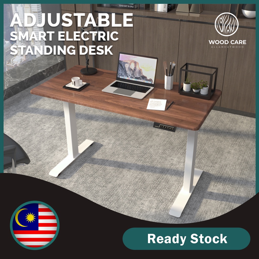 Wood Work Electric Smart Adjustable Standing Desk | Shopee Malaysia