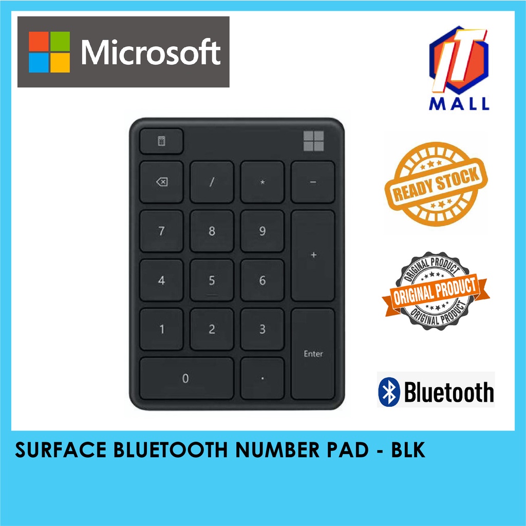 Original Microsoft Surface Bluetooth Number Pad - Blk (23O-00005 ...