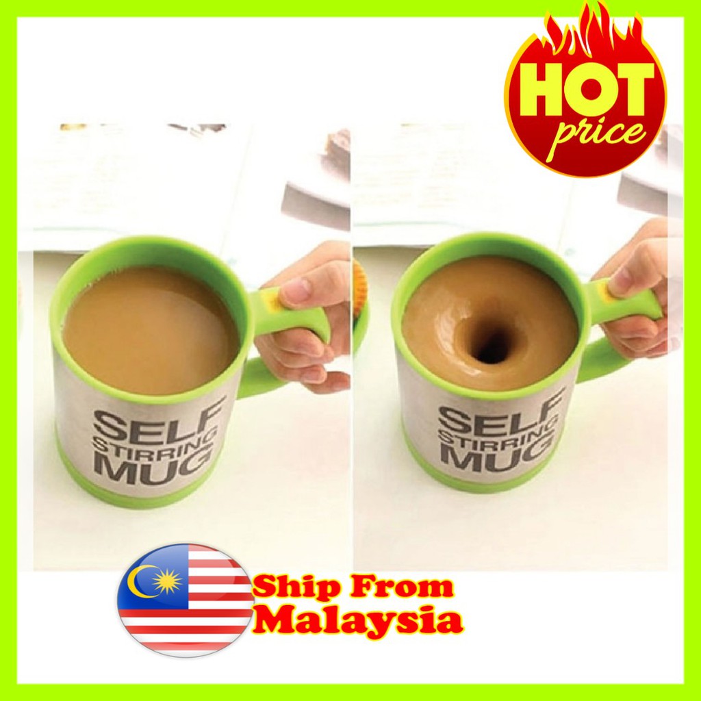 🔥OFFER🔥 SELF STIRRING MUG SPIN MUG MULTIPLE COLOR | Shopee Malaysia