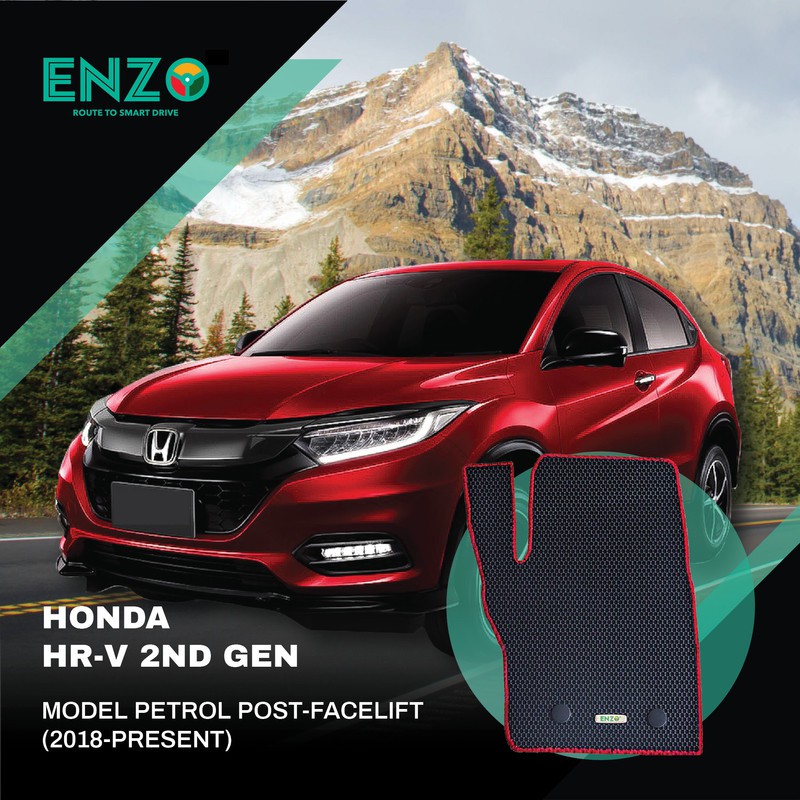 Honda HRV 2nd Gen Petrol Post Facelift - Enzo Customised Car Mat ...