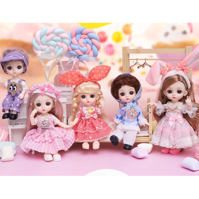 New 16cm Doll Toys, Children's Toys for Princess Girls, Cute and ...