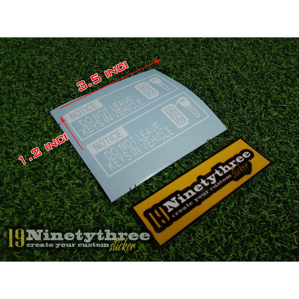 sticker key notice /K-CAR/JDM/MDM | Shopee Malaysia
