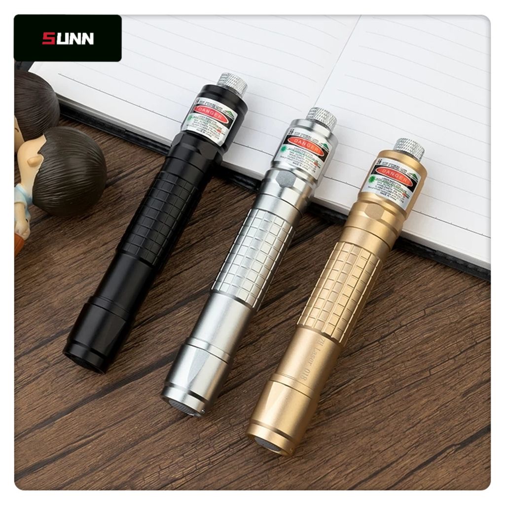 SUNN 018 Laser Pen Green Laser Pointer Light Laser Flash Light ...