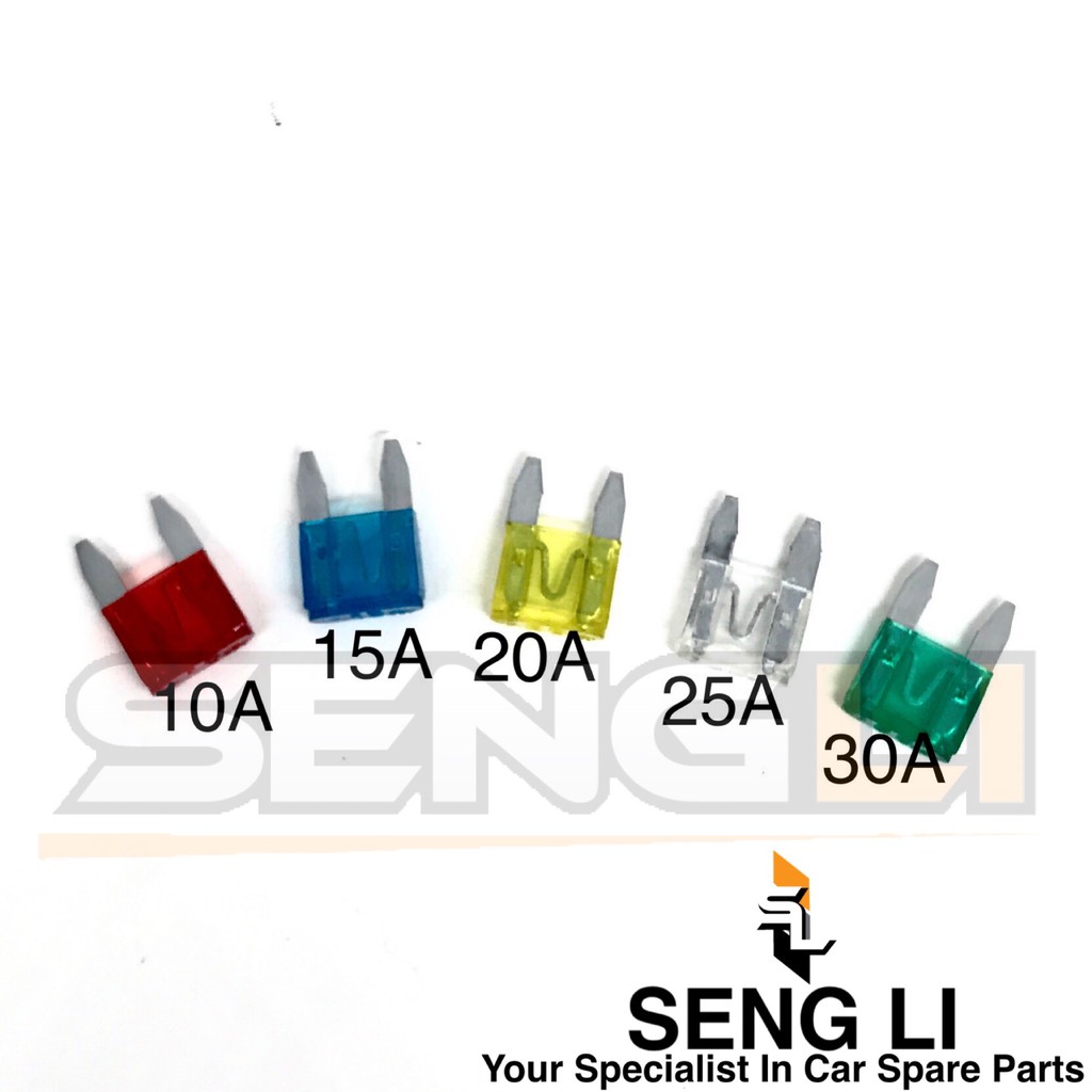 CAR BLADE PLUG IN FUSE MINI-10A/15A/20A/25A/30A-PERODUA/PROTON/HONDA ...