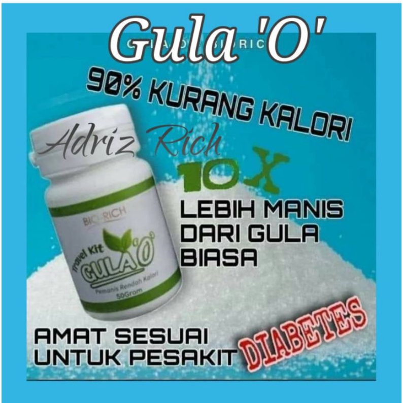 📌GULA '0' BIORICH PEMANIS GULA /RENDAH KALORI/100% ORIGINAL TANPA ...