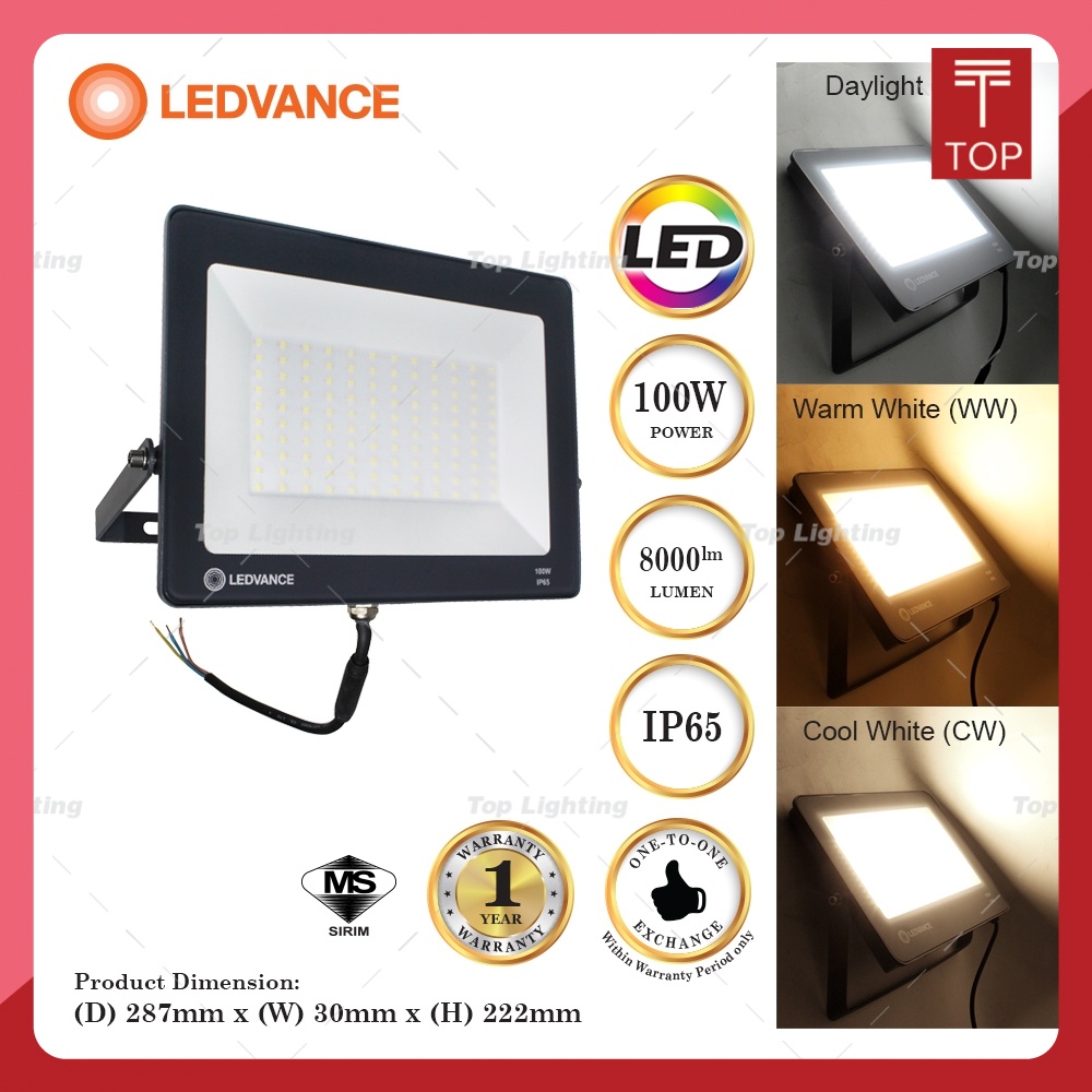 OSRAM LEDVANCE ECO LITE G2 LED FLOODLIGHT 100W/150W/200W | Shopee Malaysia