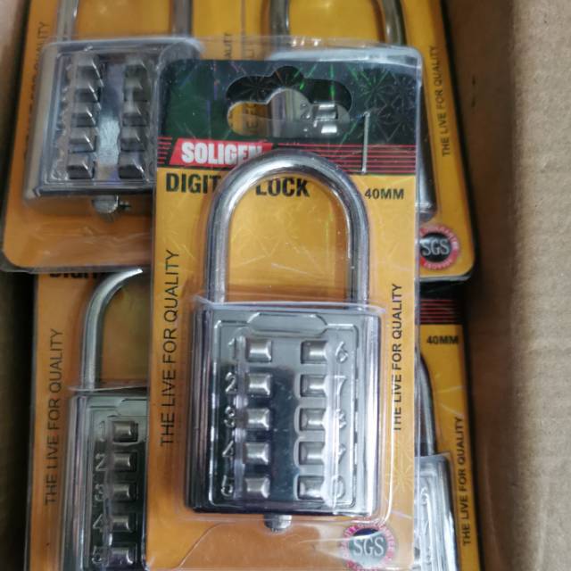 Number padlock / password padlock / 10 digit digital lock | Shopee Malaysia