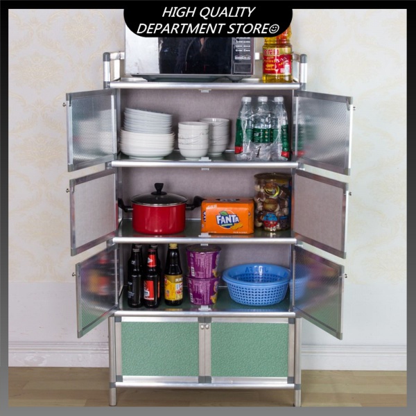 Aluminum Alloy Cabinet Cupboard Guest Bowl Storage Cabinet Storage ...