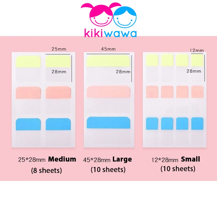 Notebook Flags Tabs Tag Neon Page Markers Book Divider Bookmark Flag ...