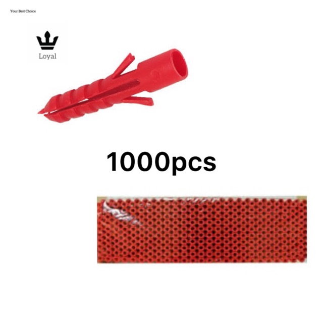 PVC WALL PLUG （RED/GREY） | Shopee Malaysia