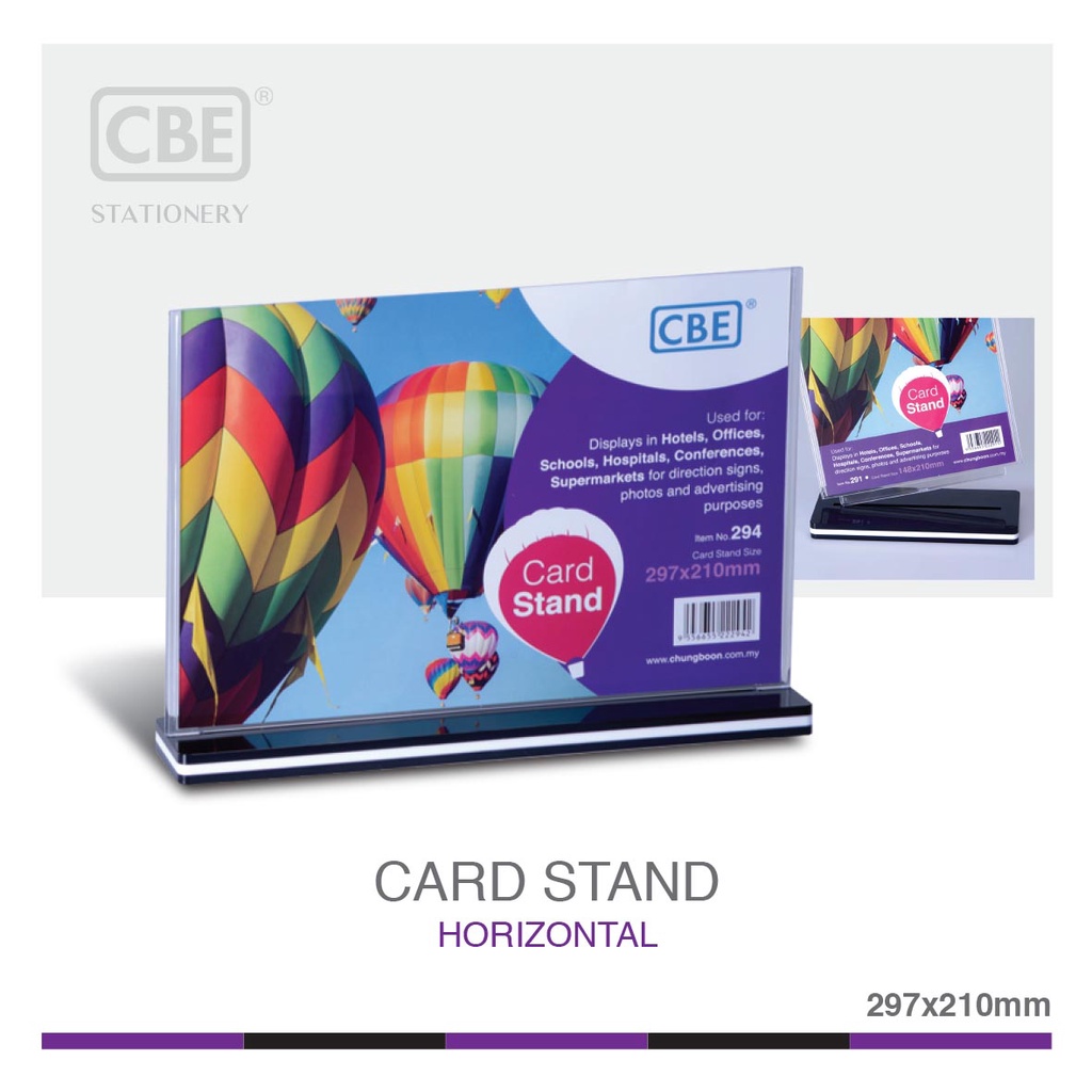 CBE T shape Acrylic Double-sided Display Stand Photo Frame Stand Menu Stand Desk Sign Holder ...