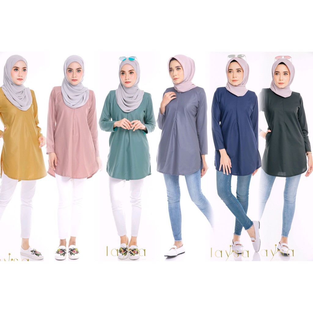 AIRAA BLOUSE LABUH MUSLIMAH | Shopee Malaysia