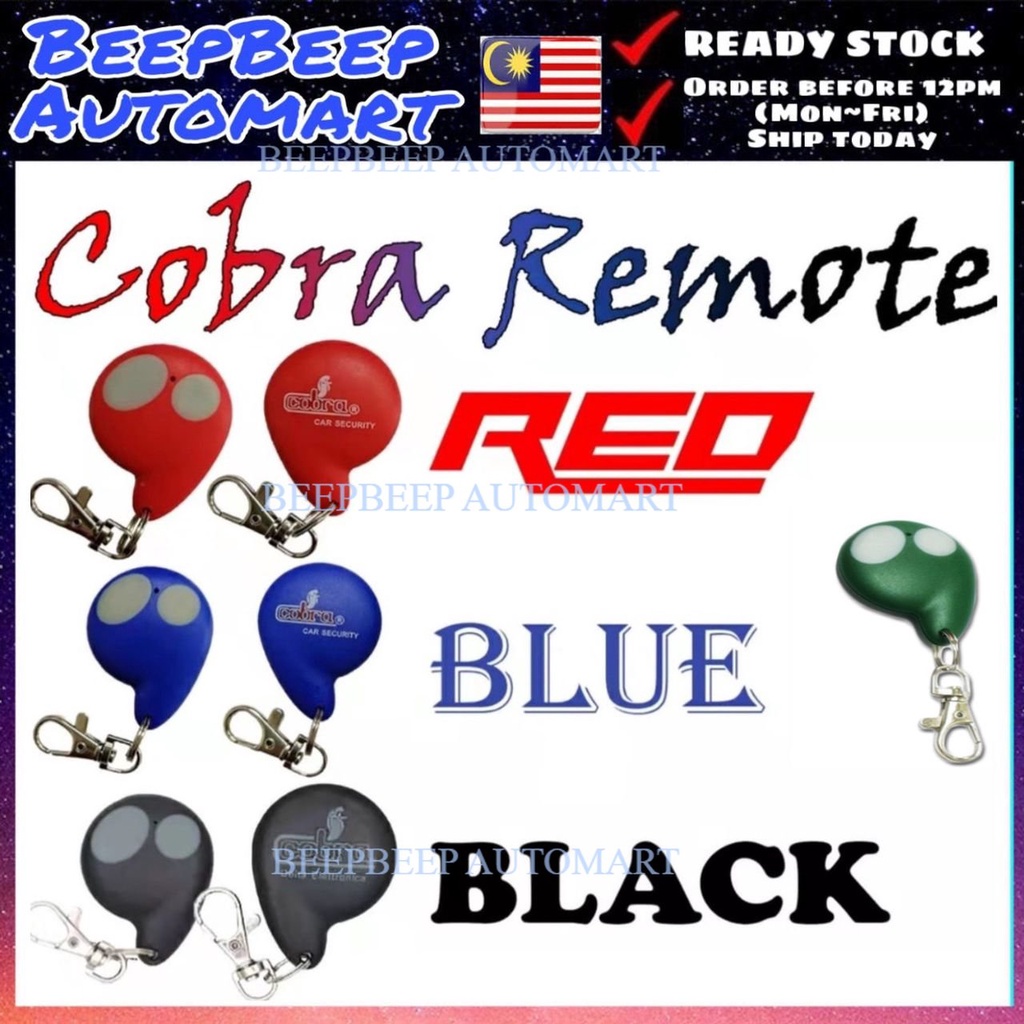 COBRA Car Alarm Remote Control Key Cover Case - Kia, Honda, Toyota ...