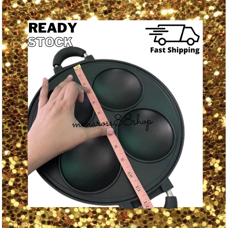 Kuali Wok Viral Akok Serabai Pancake Acuan Dorayaki Dengan Penutup Kaca ...