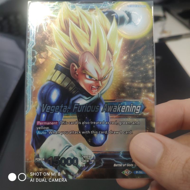 Dragon Ball Super CCG TCG I P-163 PR Vegeta, Furious Awakening (foil) | Shopee Malaysia