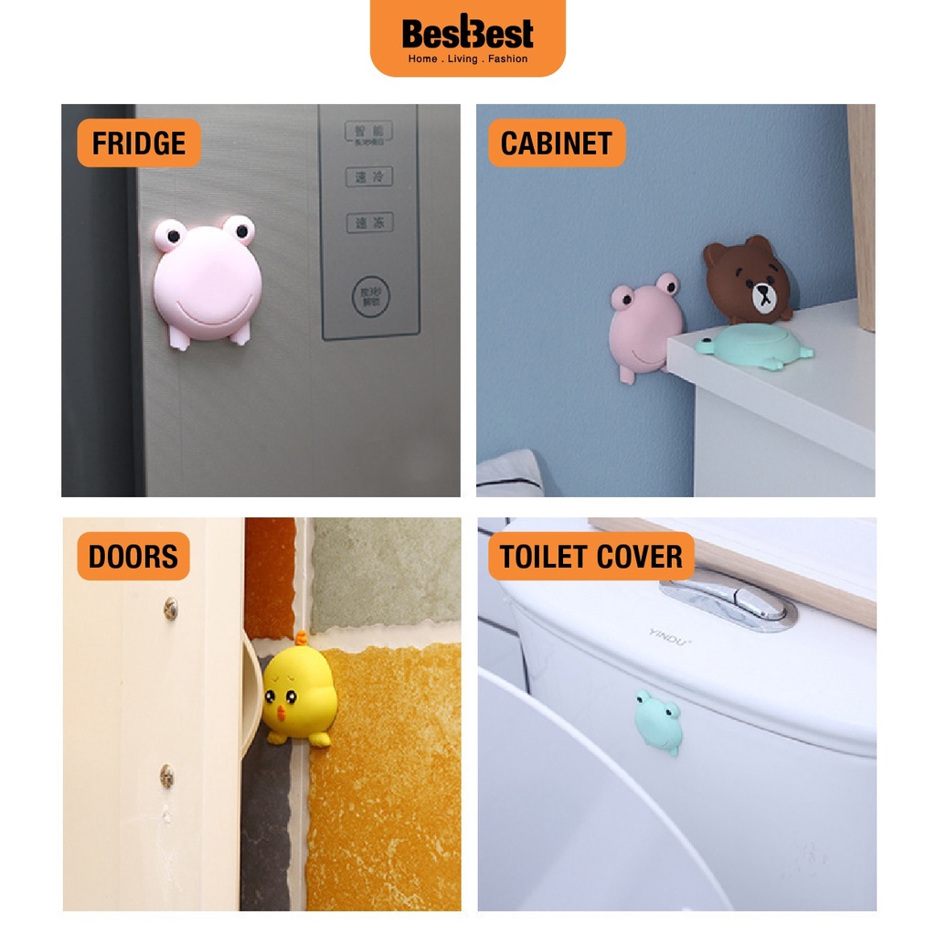 Cute Cartoon Door Stopper | Silicone Door Jam Wedge Slip Resistant ...
